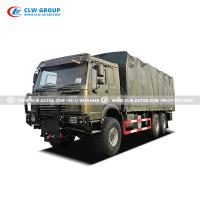 China Sinotruk HOWO 6x6 All-Wheel Drive Troop Carrier Truck 371HP Diesel 30 Personnel Transport for sale