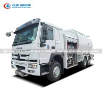China SINOTRUK HOWO 20000L Aviation Refueling Truck 5182 Aluminum Tank 1200L/min Flow Rate for sale