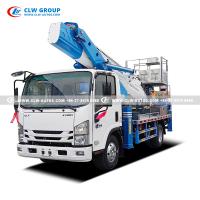China Isuzu KV100 30m Aerial Work Truck 6-Section Polygonal Boom 200kg Platform Capacity for sale