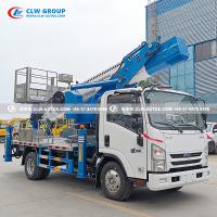 China Isuzu KV100 30m Aerial Work Truck 6-Section Polygonal Boom 200kg Platform Capacity for sale