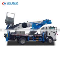 China Isuzu KV100 30m Aerial Work Truck 6-Section Polygonal Boom 200kg Platform Capacity for sale