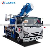 China Isuzu KV100 30m Aerial Work Truck 6-Section Polygonal Boom 200kg Platform Capacity for sale