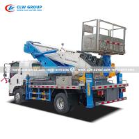 China Isuzu KV100 30m Aerial Work Truck 6-Section Polygonal Boom 200kg Platform Capacity for sale
