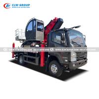 China ISUZU KV600 30m Aerial Work Platform Truck 7-Section Telescopic Boom 360 Rotation 130HP for sale