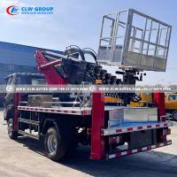 China ISUZU KV600 30m Aerial Work Platform Truck 7-Section Telescopic Boom 360 Rotation 130HP for sale