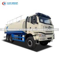 China FAW J6P 6x6 390HP 25000L Fuel Delivery Truck All-Wheel Drive Off-Road Tanker for sale