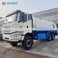 China FAW J6P 6x6 390HP 25000L Fuel Delivery Truck All-Wheel Drive Off-Road Tanker for sale