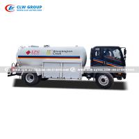 China FAW 10m³ LPG Bobtail Refueling Truck Right-Hand Drive Q345R Steel Tank for Africa for sale