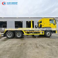 China HOWO 26Ton Hook Lift Garbage Truck 6x4 340HP Hydraulic Roll-off Container Truck for sale