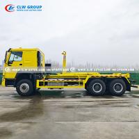 China HOWO 26Ton Hook Lift Garbage Truck 6x4 340HP Hydraulic Roll-off Container Truck for sale