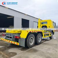 China HOWO 26Ton Hook Lift Garbage Truck 6x4 340HP Hydraulic Roll-off Container Truck for sale