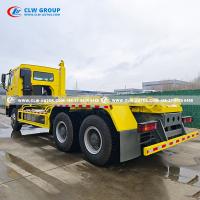 China HOWO 26Ton Hook Lift Garbage Truck 6x4 340HP Hydraulic Roll-off Container Truck for sale