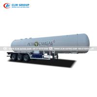 China 25 Ton LPG Tank Trailer Q345R Steel Tri-Axle 49.6cbm Capacity Semi Trailer for sale
