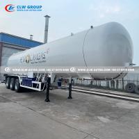 China 25 Ton LPG Tank Trailer Q345R Steel Tri-Axle 49.6cbm Capacity Semi Trailer for sale