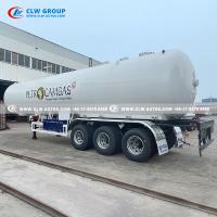 China 25 Ton LPG Tank Trailer Q345R Steel Tri-Axle 49.6cbm Capacity Semi Trailer for sale