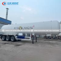 China 25 Ton LPG Tank Trailer Q345R Steel Tri-Axle 49.6cbm Capacity Semi Trailer for sale