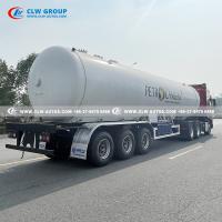 China 25 Ton LPG Tank Trailer Q345R Steel Tri-Axle 49.6cbm Capacity Semi Trailer for sale