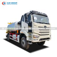 China FAW J6L 10CBM Asphalt Distributor Truck with Computer-Controlled Spray and RIELLO Burner for sale