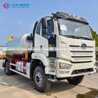 China FAW J6L 10CBM Asphalt Distributor Truck with Computer-Controlled Spray and RIELLO Burner for sale