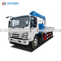 China ISUZU KV100 5 Ton XCMG Crane Truck 6 Meter Length Euro VI Engine 4x2 Chassis for sale