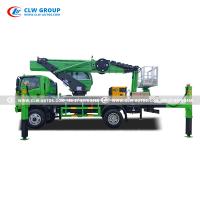 China ISUZU 4x4 33m Telescopic Cherry Picker Truck Insulated Bucket Aerial Work Platform for sale