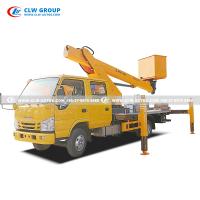 China Isuzu 24m Aerial Work Truck CAN-bus Control 7-Section Telescopic Boom 200kg Capacity for sale