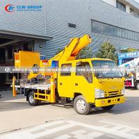 China Isuzu 24m Aerial Work Truck CAN-bus Control 7-Section Telescopic Boom 200kg Capacity for sale