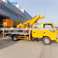 China Isuzu 24m Aerial Work Truck CAN-bus Control 7-Section Telescopic Boom 200kg Capacity for sale
