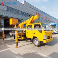 China Isuzu 24m Aerial Work Truck CAN-bus Control 7-Section Telescopic Boom 200kg Capacity for sale