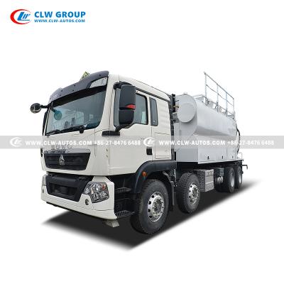 China SINOTRUK HOWO 15T On-Site Mixed Explosive Truck PLC Automated Mixing 360 Degree Boom for sale