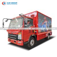 China HOWO P3 LED Mobile Advertising Truck P4 Display 15KW Diesel Generator for sale