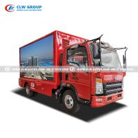 China HOWO P3 LED Mobile Advertising Truck P4 Display 15KW Diesel Generator for sale