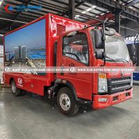 China HOWO P3 LED Mobile Advertising Truck P4 Display 15KW Diesel Generator for sale
