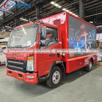 China HOWO P3 LED Mobile Advertising Truck P4 Display 15KW Diesel Generator for sale