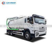 China FAW JK6 Combined Jetting Vacuum Truck 310HP Weichai Engine 4000L Water 8000L Sewage Tank for sale