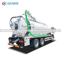 China FAW JK6 Combined Jetting Vacuum Truck 310HP Weichai Engine 4000L Water 8000L Sewage Tank for sale
