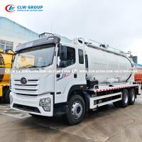 China FAW JK6 Combined Jetting Vacuum Truck 310HP Weichai Engine 4000L Water 8000L Sewage Tank for sale