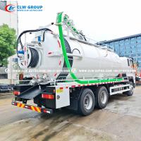 China FAW JK6 Combined Jetting Vacuum Truck 310HP Weichai Engine 4000L Water 8000L Sewage Tank for sale