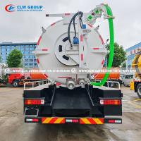 China FAW JK6 Combined Jetting Vacuum Truck 310HP Weichai Engine 4000L Water 8000L Sewage Tank for sale