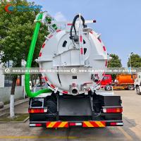China FAW JK6 Combined Jetting Vacuum Truck 310HP Weichai Engine 4000L Water 8000L Sewage Tank for sale