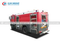 China FAW J6L Fire Fighting Truck 5000L Water 2000L Foam 40-60 L/s Pump for Professional Fire Brigade for sale