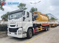 China Isuzu 6x4 Sewer Cleaning Truck 20 m³ Tank Cold Weather Municipal Sanitation for sale