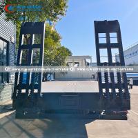 China FAW J6P 6x4 Flatbed Truck 370HP 35 Ton Load Capacity Heavy Duty Machinery Transporter for sale