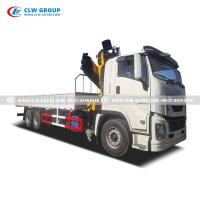 China Isuzu FVZ 300HP 10-Ton Knuckle Boom Crane Truck Integrated Transport and Lifting for Construction for sale