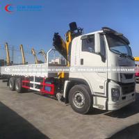 China Isuzu FVZ 300HP 10-Ton Knuckle Boom Crane Truck Integrated Transport and Lifting for Construction for sale