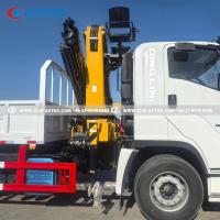 China Isuzu FVZ 300HP 10-Ton Knuckle Boom Crane Truck Integrated Transport and Lifting for Construction for sale