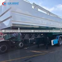 China 55m³ Aluminum Bulk Feed Semi-Trailer 3-Axle Hydraulic Discharge 750 kg/min for sale