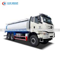 China FAW J6P 6x6 25000L Fuel Tanker Truck 390HP Diesel Bowser for Mining for sale