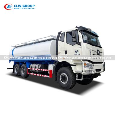 China FAW J6P 6x6 25000L Fuel Tanker Truck 390HP Diesel Bowser for Mining for sale