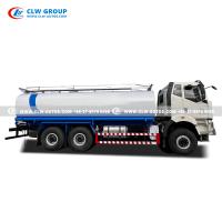 China FAW J6P 6x6 25000L Fuel Tanker Truck 390HP Diesel Bowser for Mining for sale